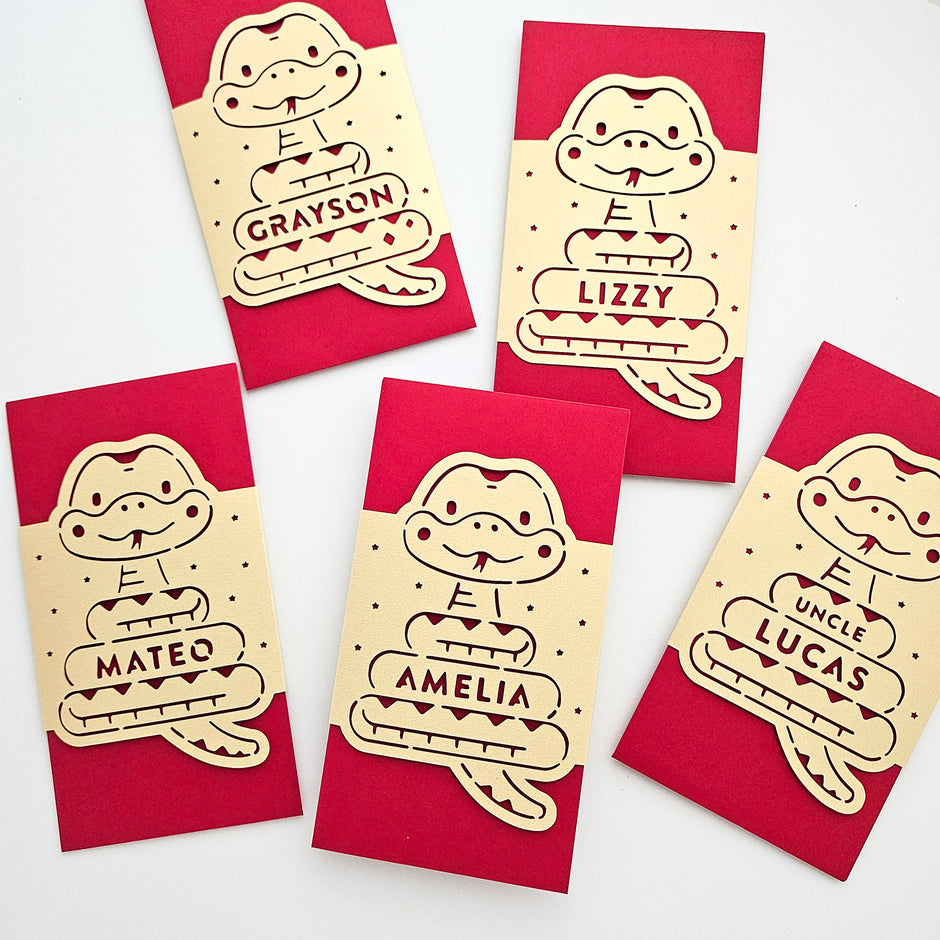 Personalized Red Envelopes (hongbao) for Lunar New Year, Weddings ...