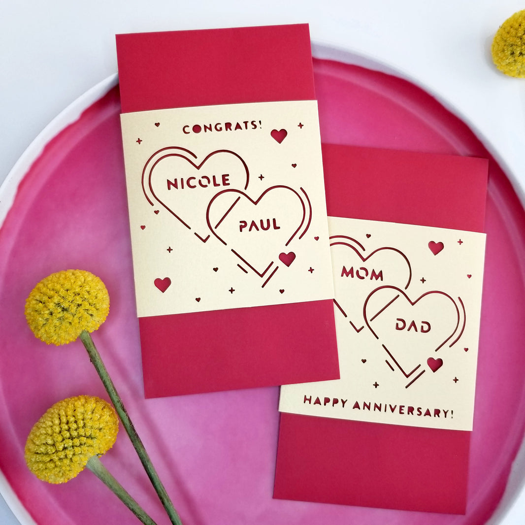 Shop Personalized Red Envelopes at HooHoo And Mouse | HooHoo And Mouse